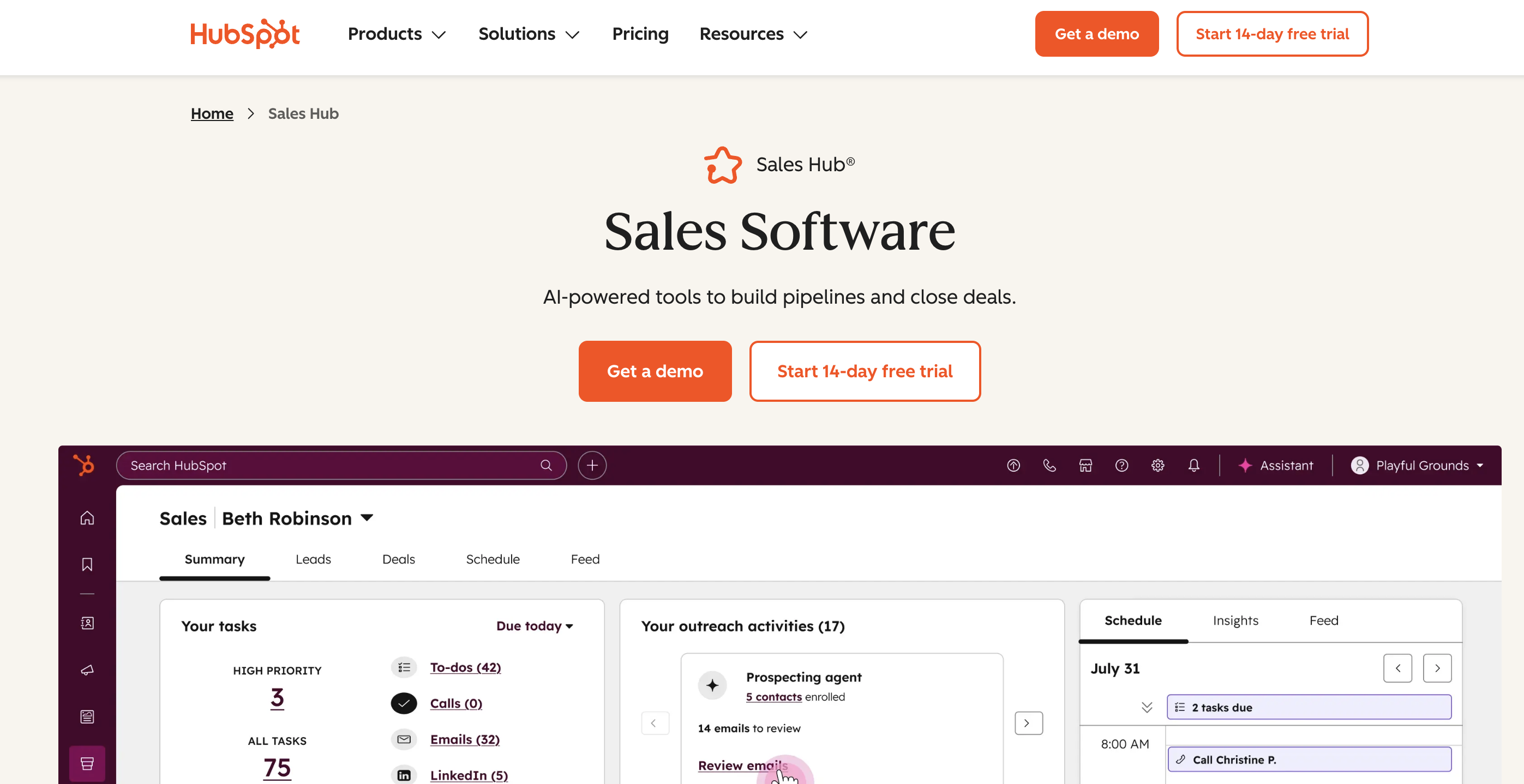 Sales pipeline management tools